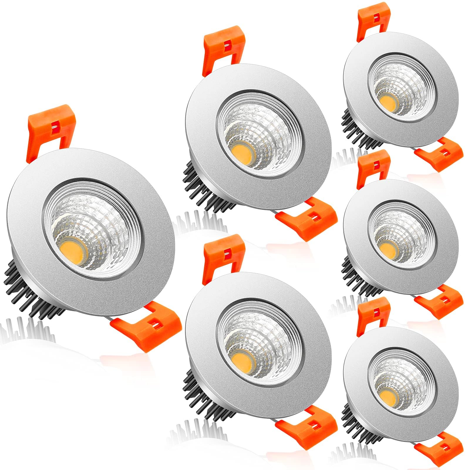 2Inch LED Recessed Ceiling Light, 3W Dimmable LED Downlight, 60 Beam ...