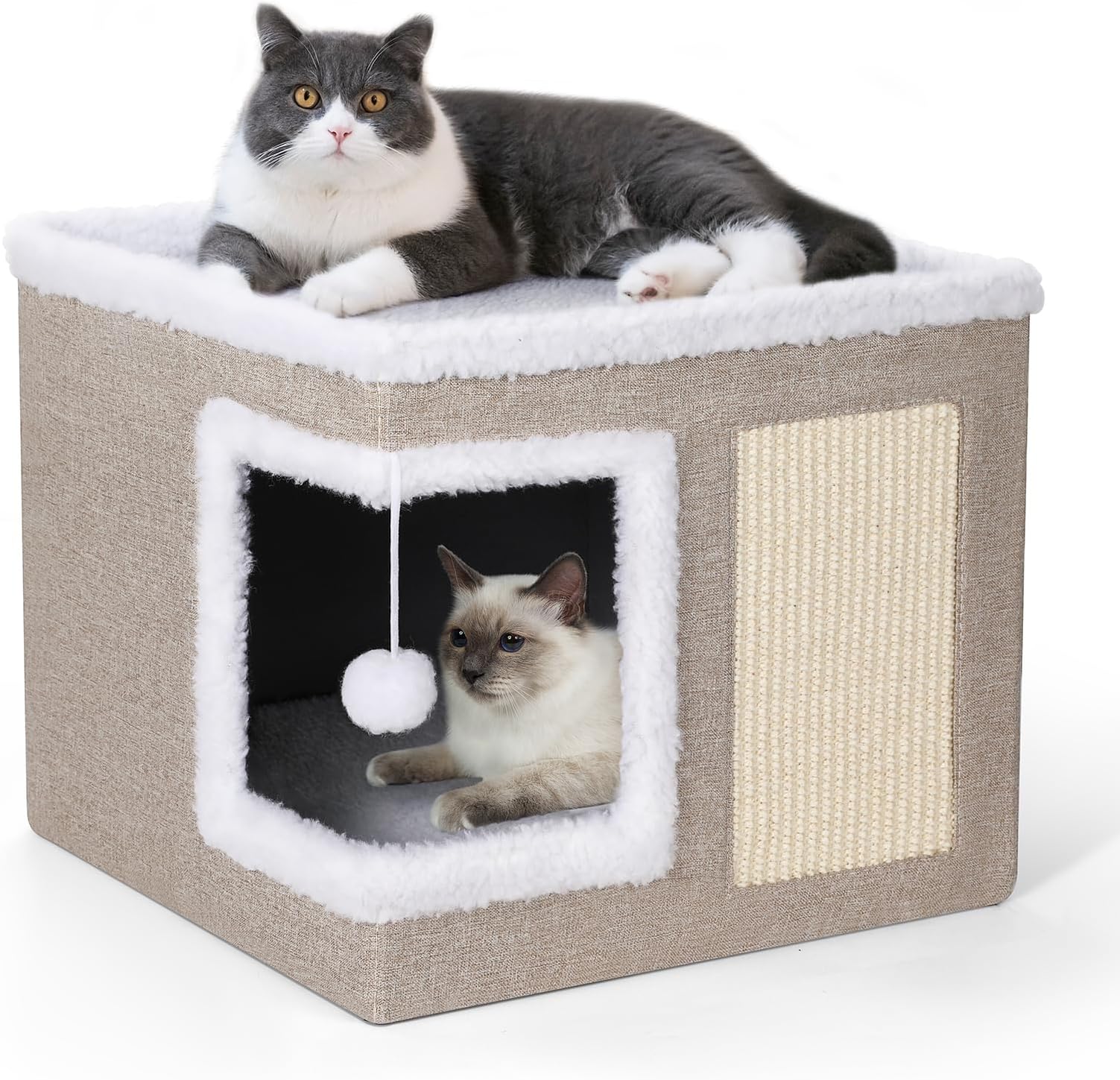 Amazon.com : Loyareal Cat Houses for Indoor Cats - Large Cat Bed Cave ...
