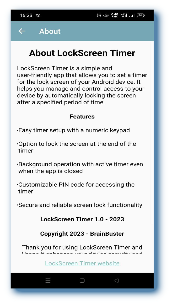 Lock Screen Timer with PIN-Amazonアプリストアのアプリ