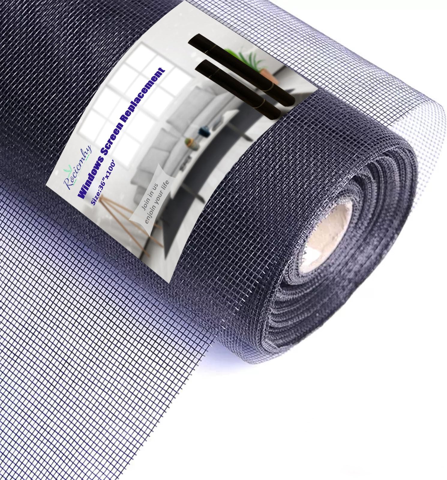 Fiberglass Window Screen Roll 36in x 100ft DIY Custom Screens ...