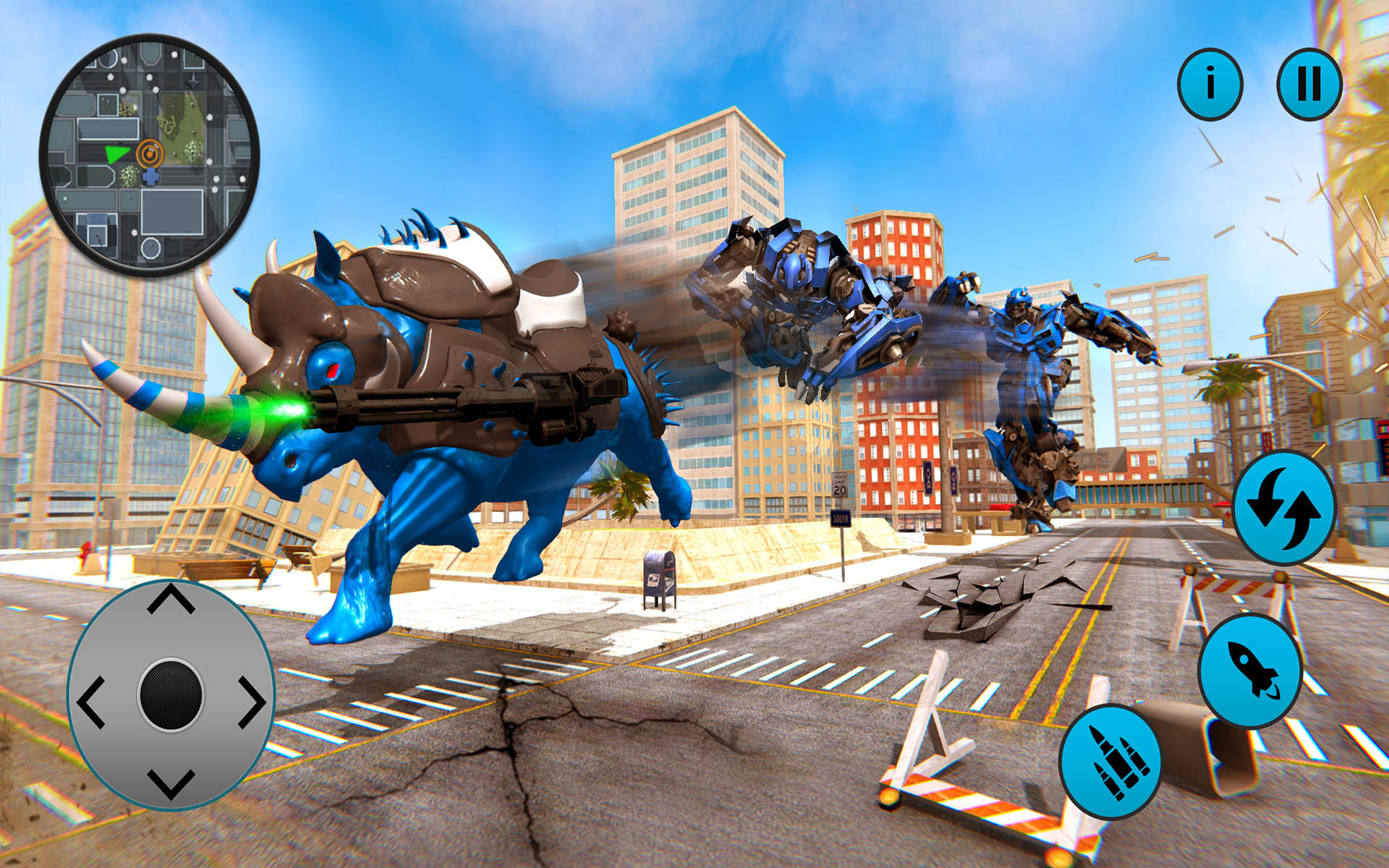 Rhino Robot City Rescue Game - App on Amazon Appstore