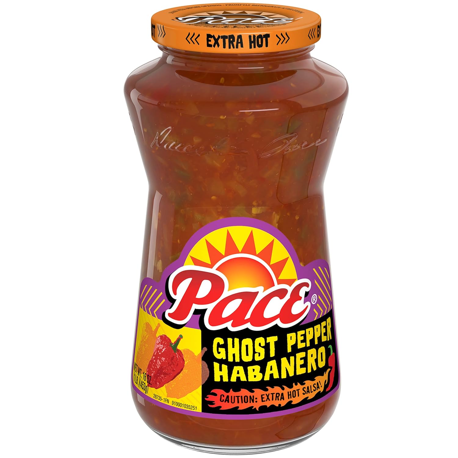 Amazon.com: Pace Ghost Pepper Habanero Salsa, 16 oz Bottle