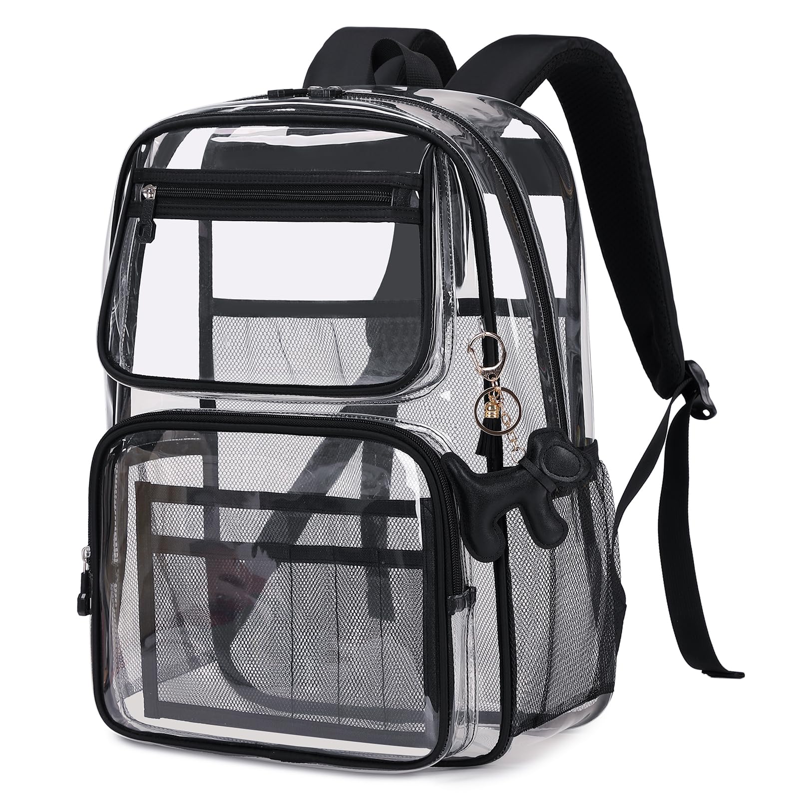 Amazon.com | MOONBABY Large Clear Backpack for School, Heavy Duty TPU ...