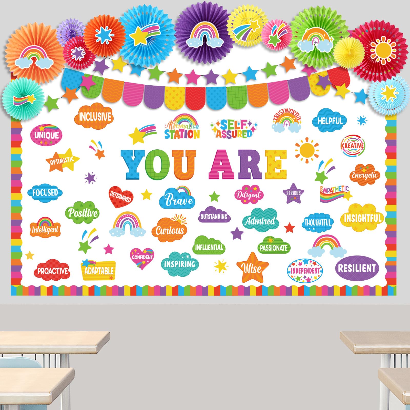 Snapklik.com : Funrous Affirmation Station Bulletin Board Set ...