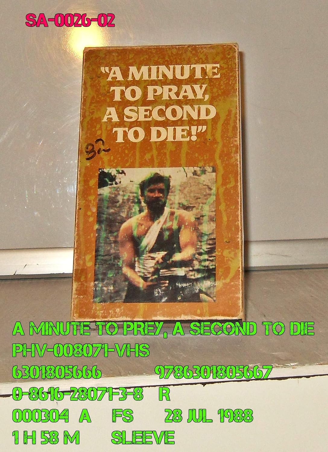 Amazon.com: Minute to Pray, a Second to Die [VHS] : Alex Cord, Arthur ...