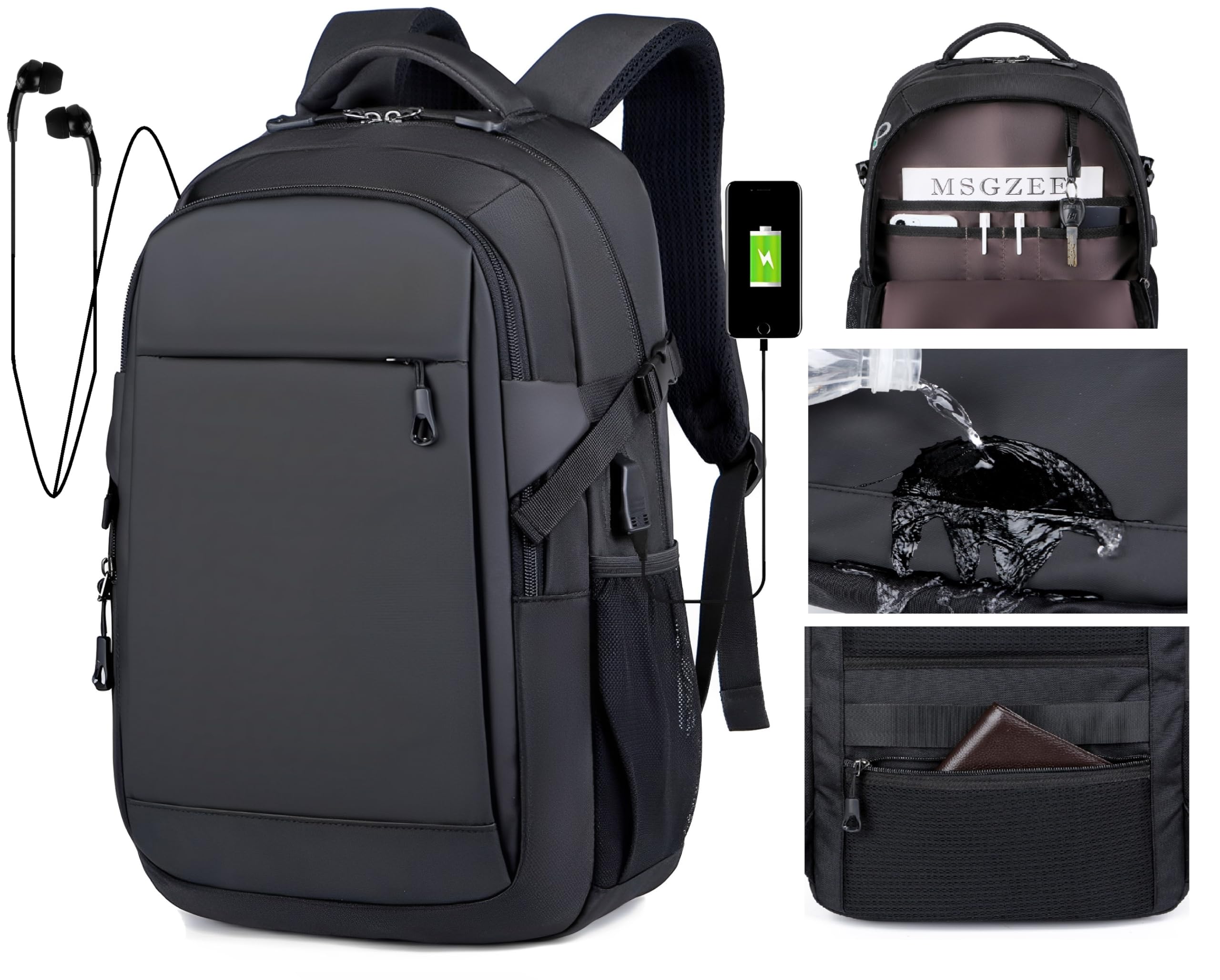 Amazon.com: ALTOS OFFICE AND HOME Laptop Backpack, Business Travel ...