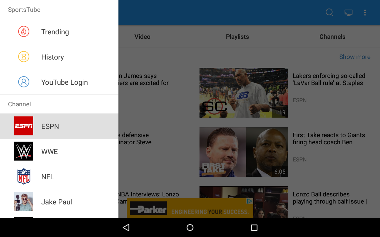 Sports Tube - App on the Amazon Appstore