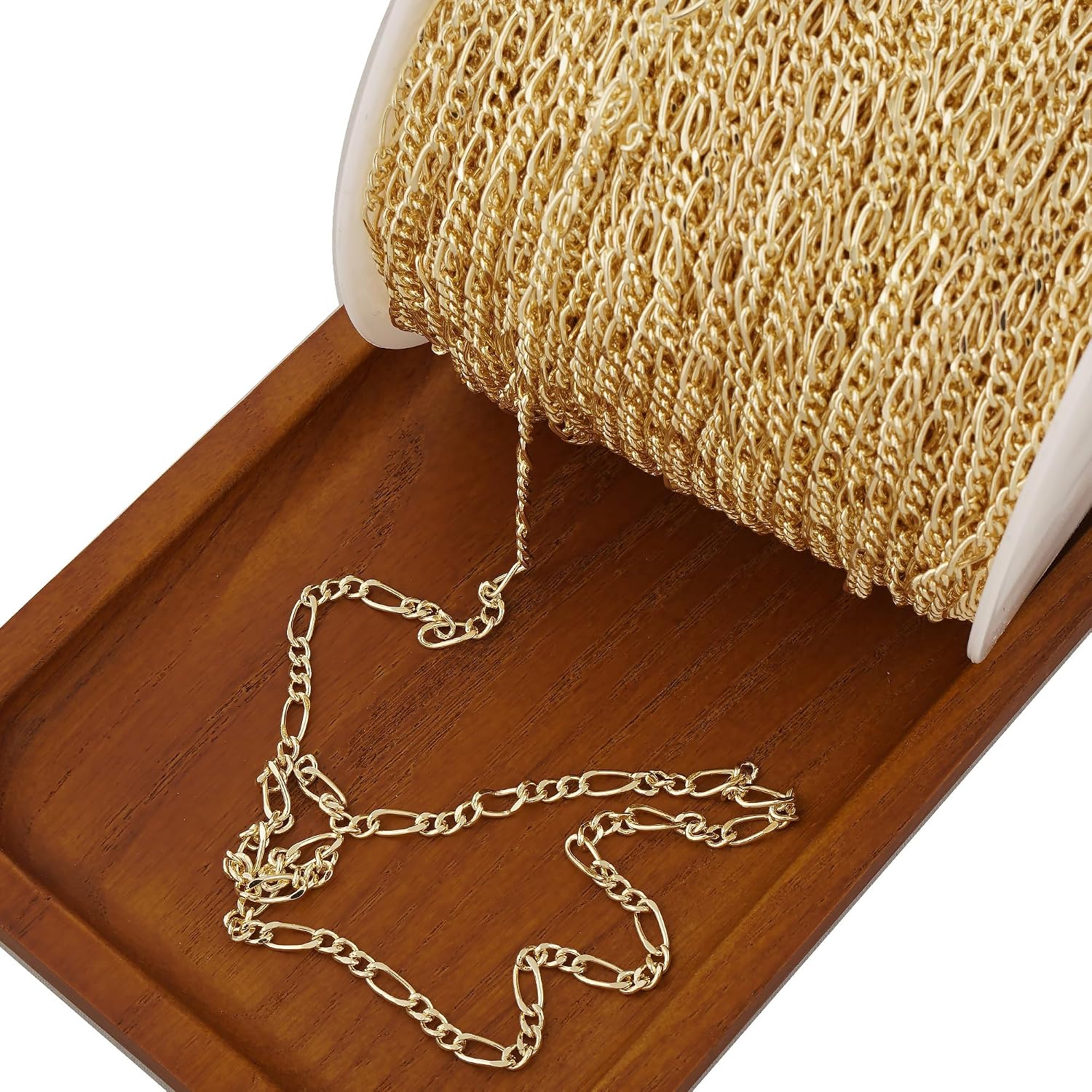 Amazon.com: 6 Feet 3.5mm 14k Gold Filled Figaro Chain - Hiphop Figaro 3 ...