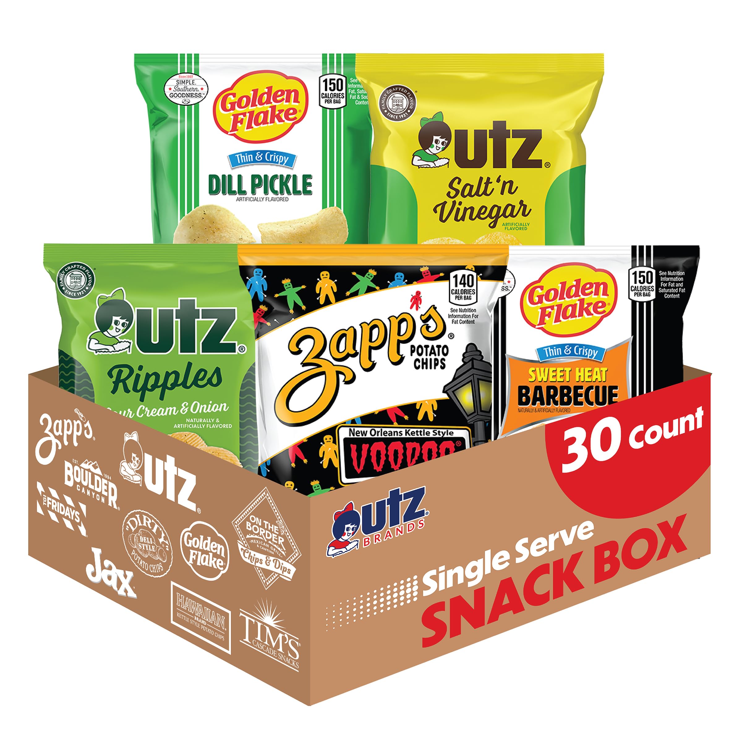 Snapklik.com : Brands Big Flavor Box 30 Count Variety Of Bold, Tangy ...