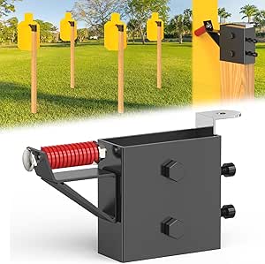 Amazon.com : 2x4 Target Hanger, Shooting Target Bracket Mount, Adjustable Height Steel Post ...