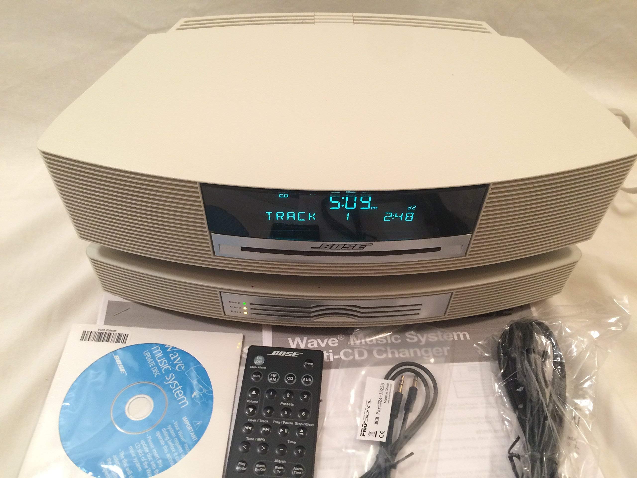 Amazon.com: Bose Wave Music System with Multi-CD Changer - Platinum ...