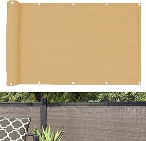 Amazon.com : Balcony Privacy Screen 115 x 950 cm(45 x 374inch) Weather ...