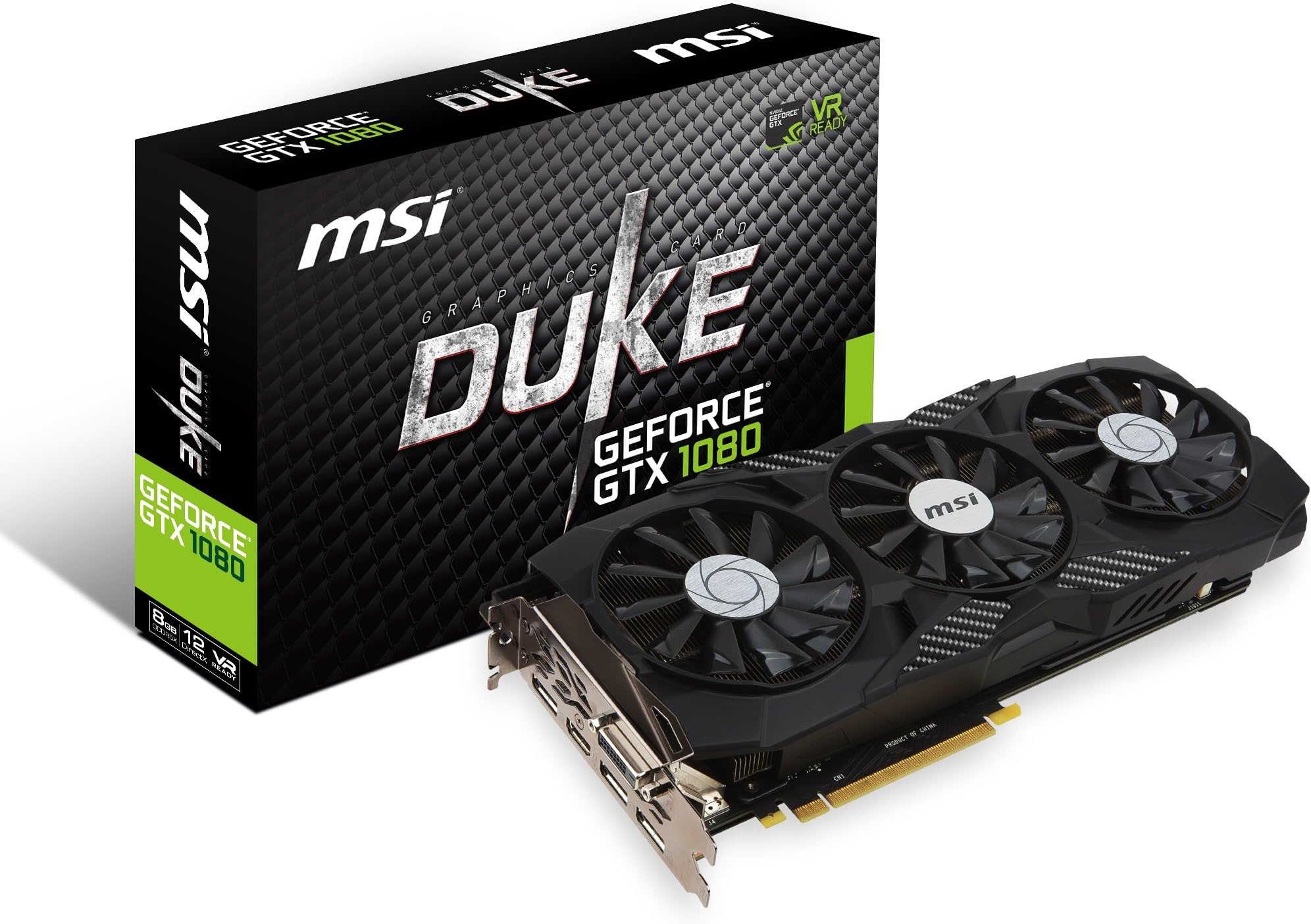 Amazon.com: MSI Gaming GeForce GTX 1080 8GB GDDR5X SLI DirectX 12 VR ...