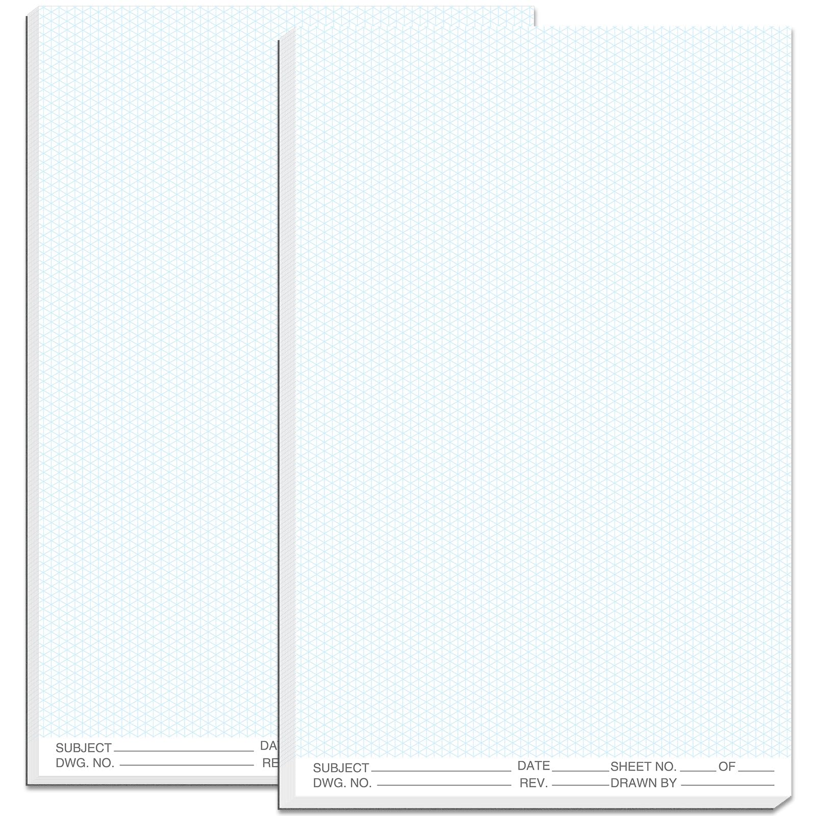 Amazon.com : 1 Pack 50 Sheets 11" x 17" Isometric Graph Paper Pad ...