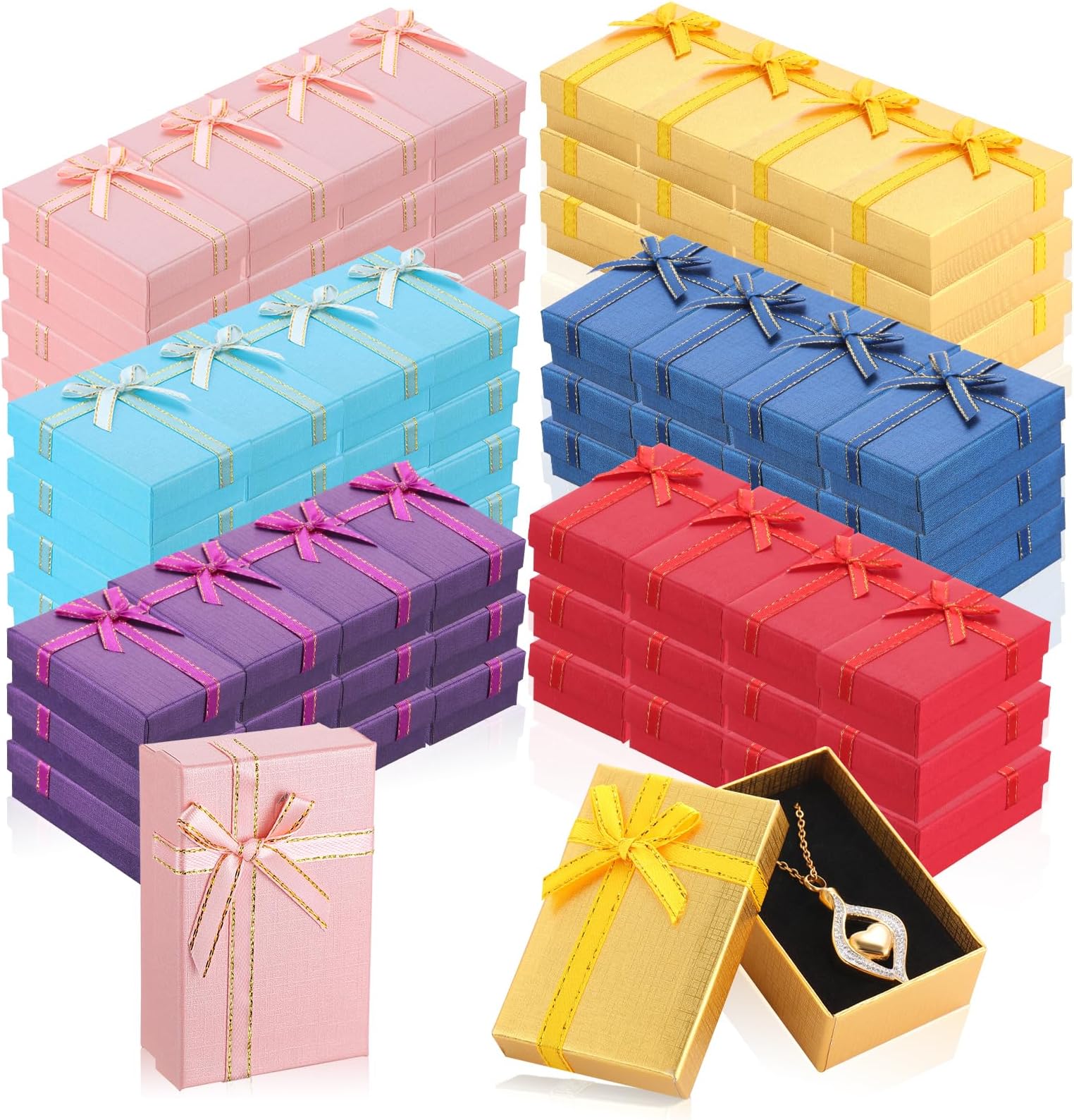 Amazon.com: Batiyeer Jewelry Gift Boxes Set Empty Jewelry Boxes Small Gift Boxes for Jewelry ...