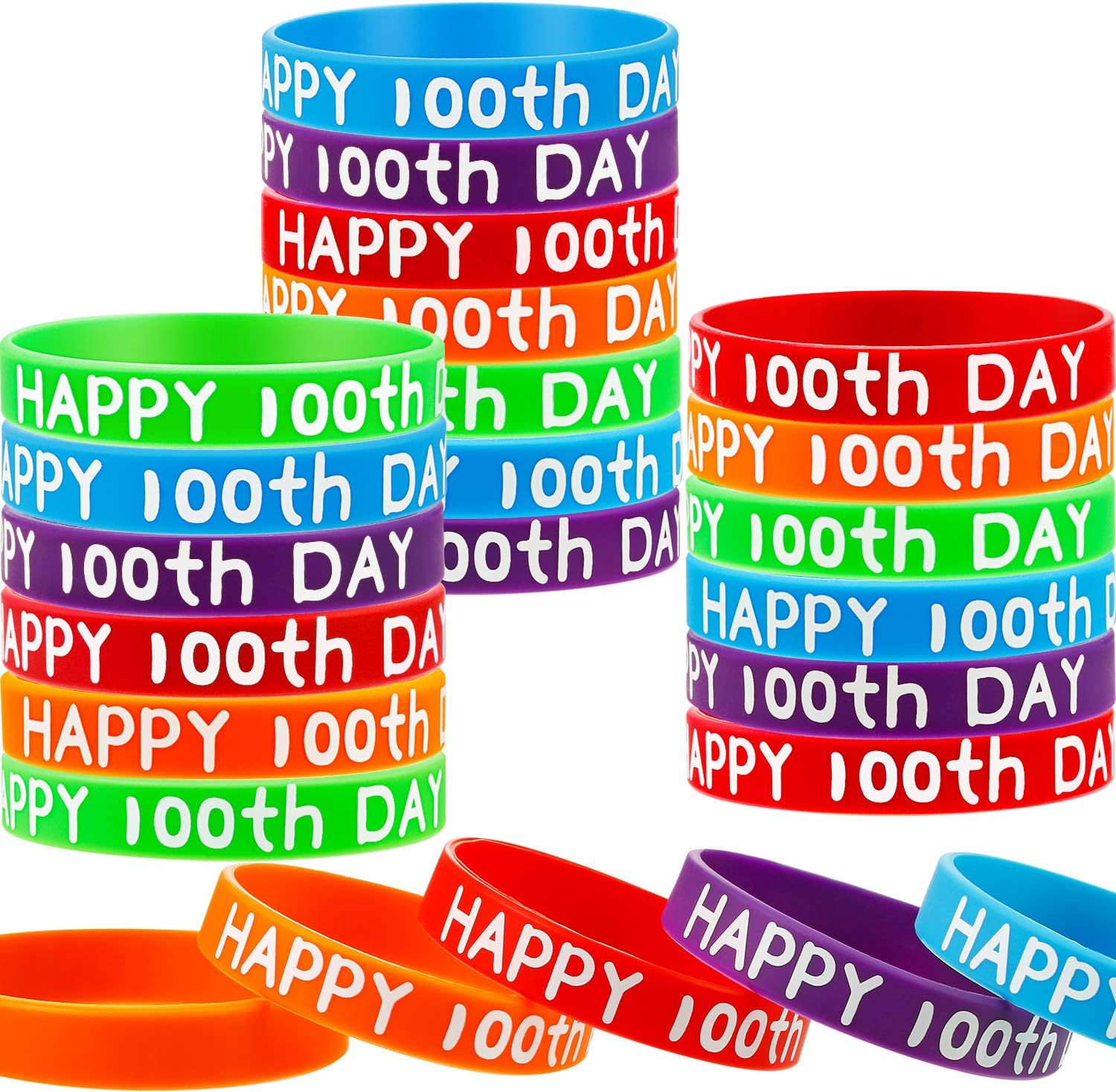 Amazon.com: 100 Set Happy 100th Day Bookmarks with 100 Colorful Tassels ...
