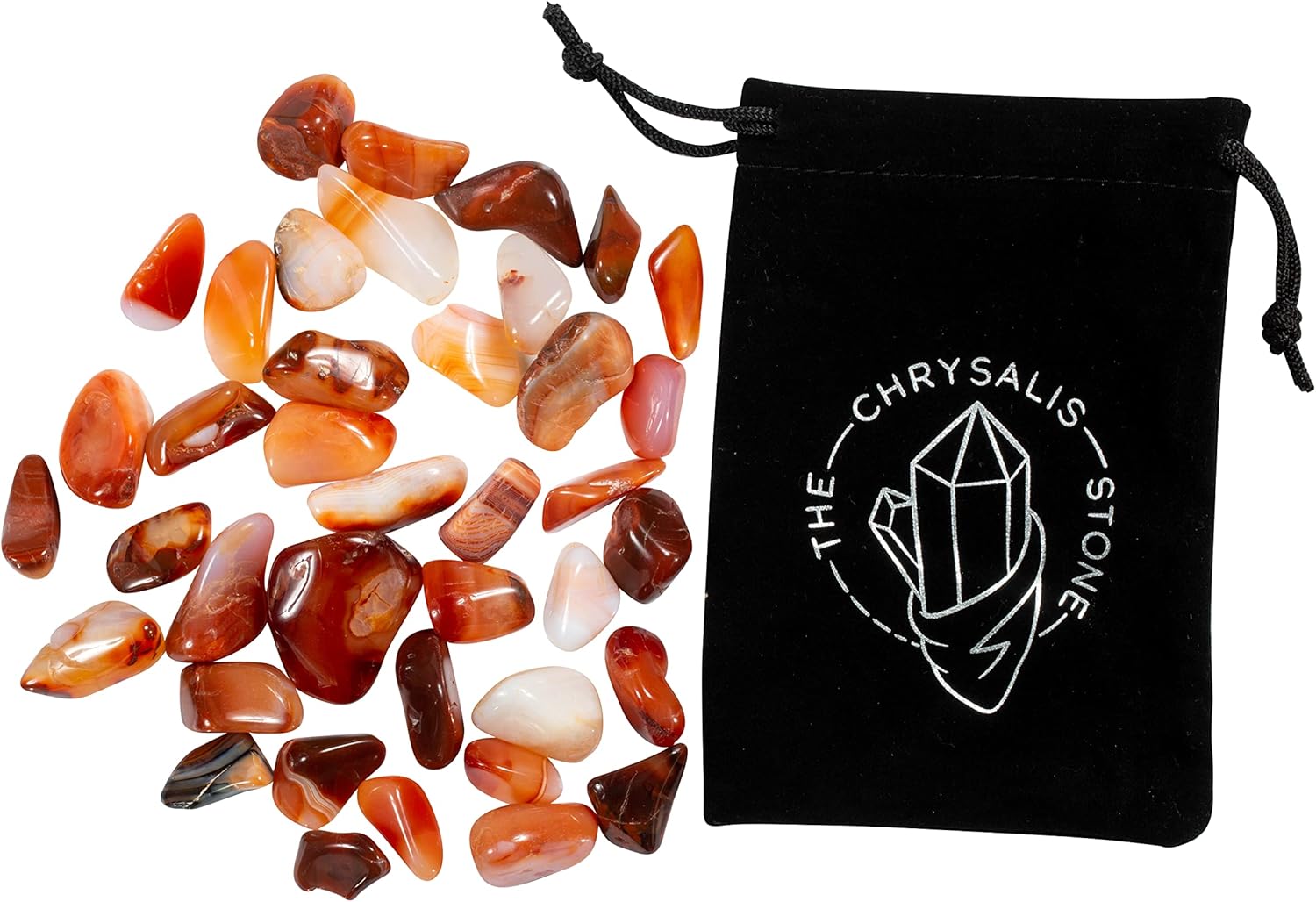 The Chrysalis Stone Piedras rodadas Cornalina 12 libra Cristales a ...