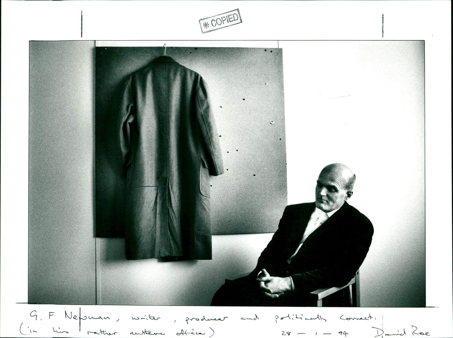 Amazon.com: G. F. Newman - Vintage Press Photo: Photographs