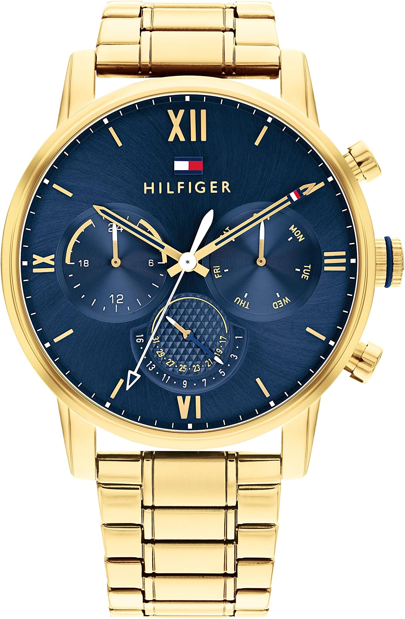 Tommy Hilfiger Multi Zifferblatt Quarz Uhr für Herren mit ...