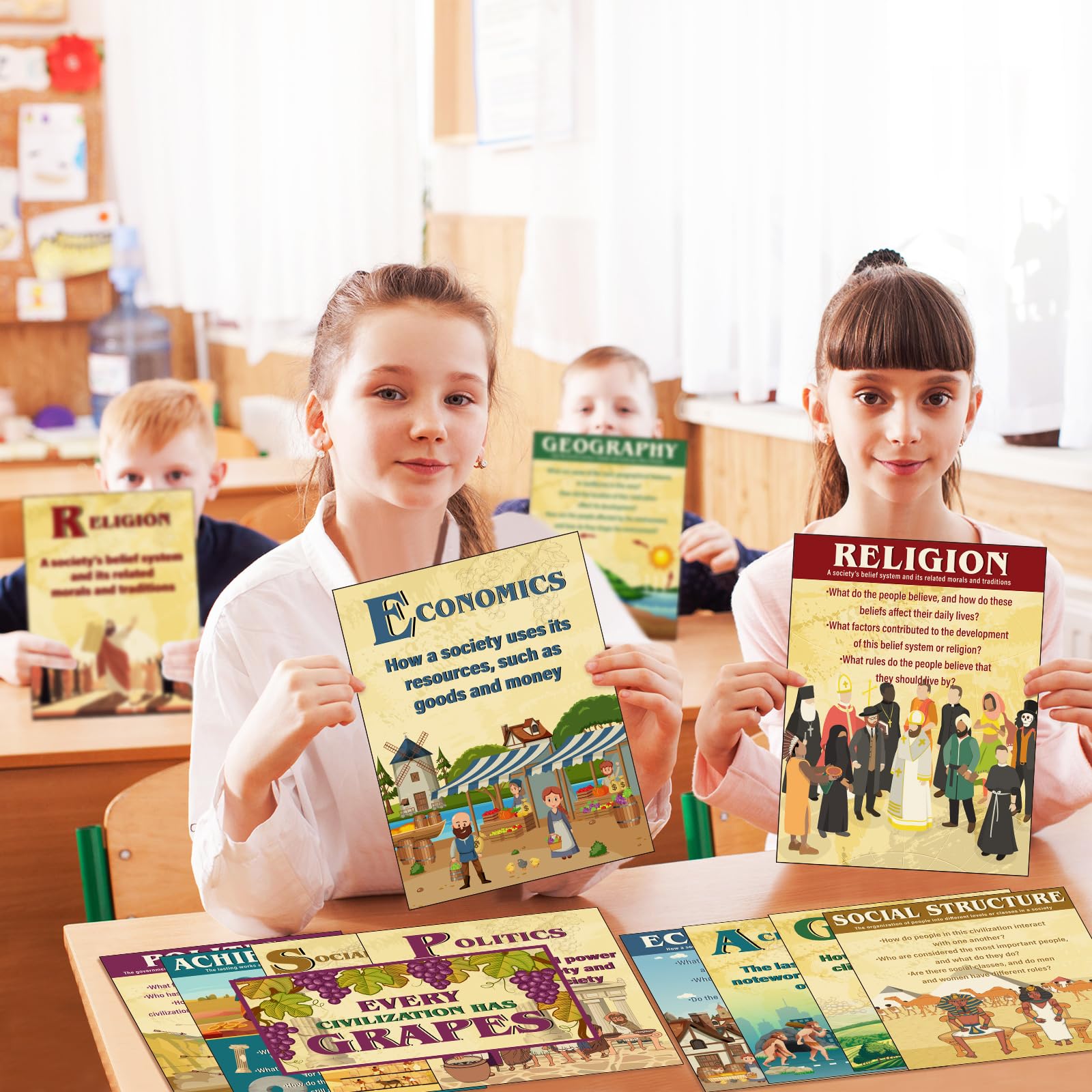 Snapklik.com : 13 Pcs Ancient History Classroom Decorations ...