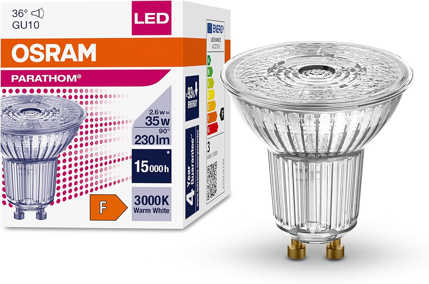OSRAM Lampade riflettenti LED con attacco GU10 | risparmio energetico ...