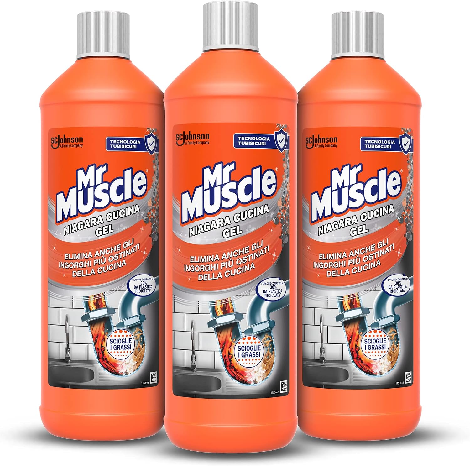 Mr. Muscle Niagara Cucina Gel, Disgorgante per Tubi e Scarichi della ...