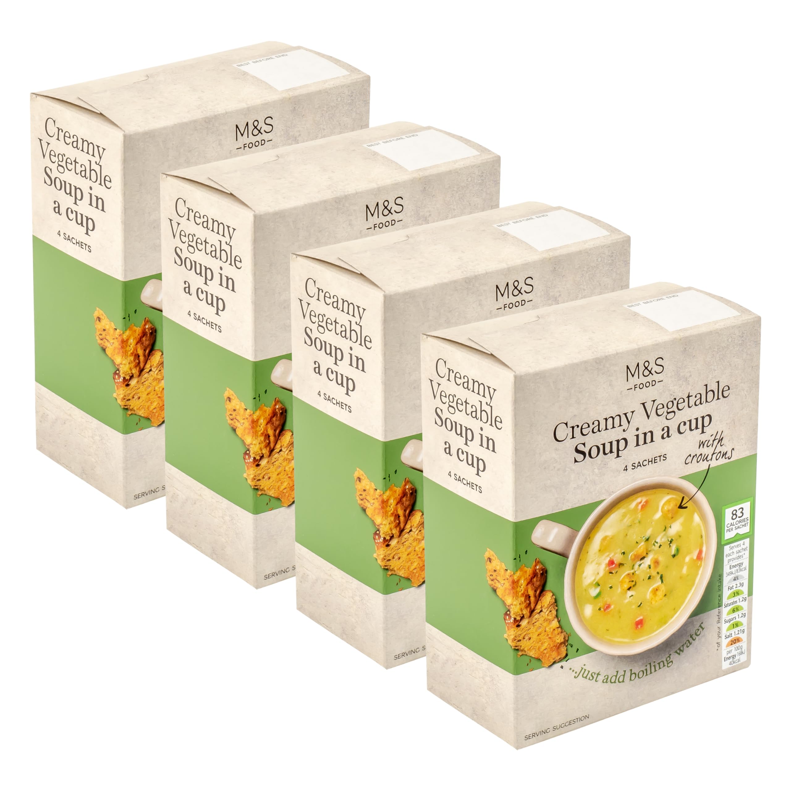 M&S Marks & Spencer Instant Creamy Vegetable Soup in a Cup Mix with ...