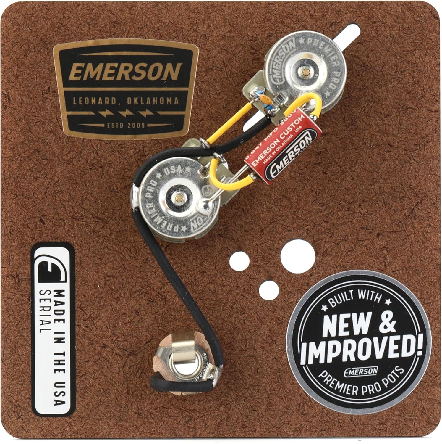 Amazon.com: Emerson Custom Prewired Kit for Precision Bass : Musical ...