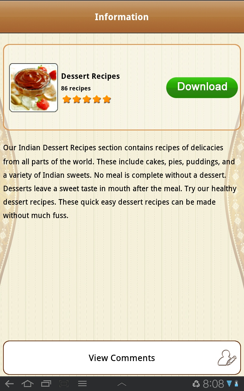 India Recipes Collection - App on Amazon Appstore