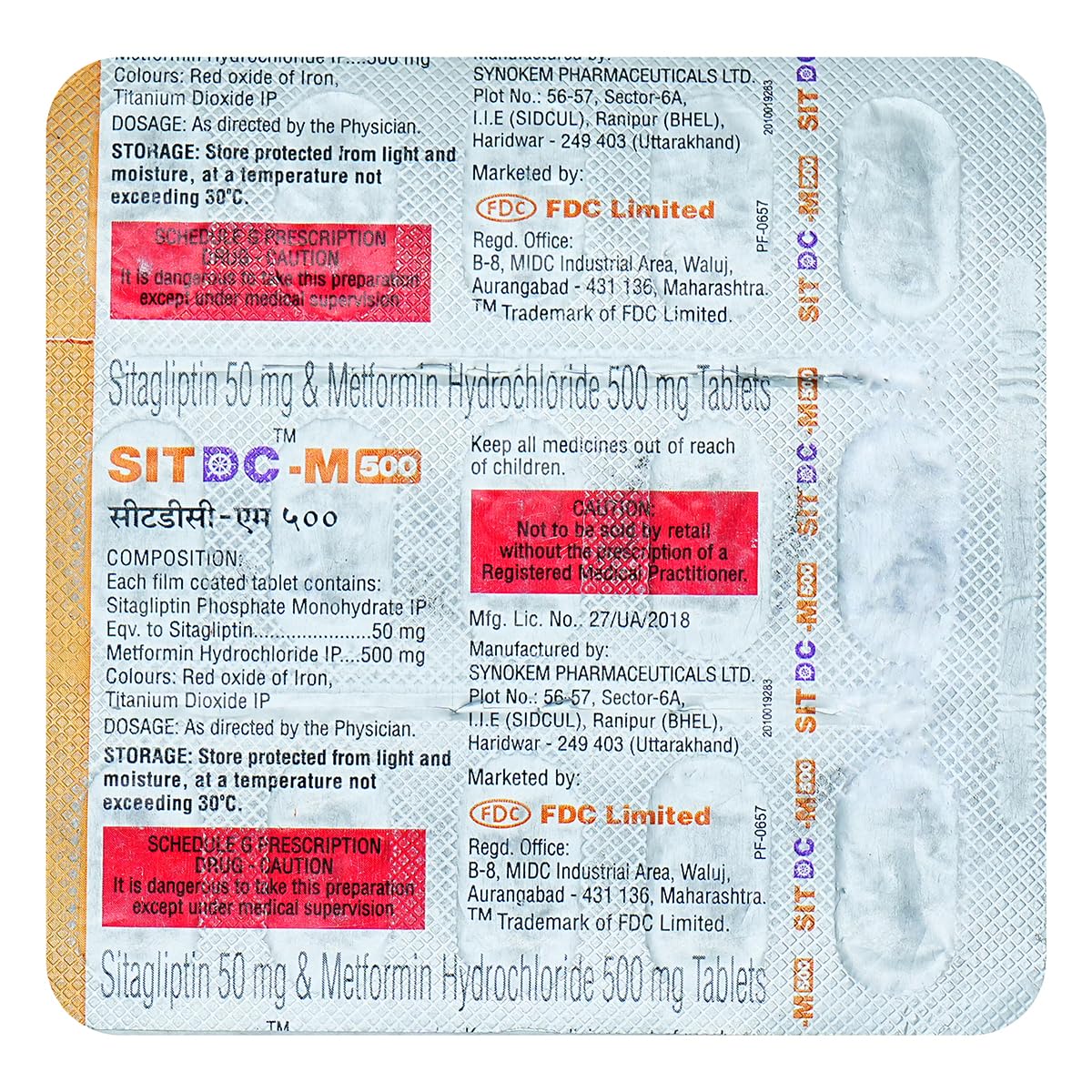 Sitdc-M 500 - Strip of 15 Tablets : Amazon.in: Health & Personal Care