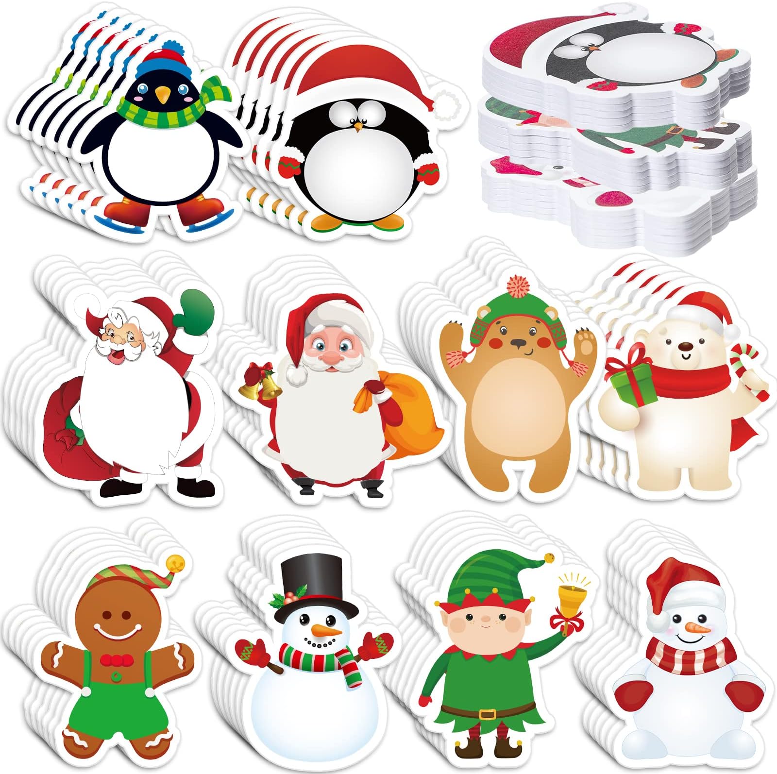 Amazon.com : AnyDesign 27Pcs Christmas Notepad Set 9 Styles Colorful ...