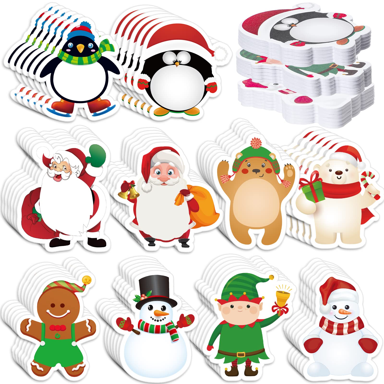 Amazon.com : 60 Pcs Christmas Sticky Notes Christmas Notepad Set Cute ...