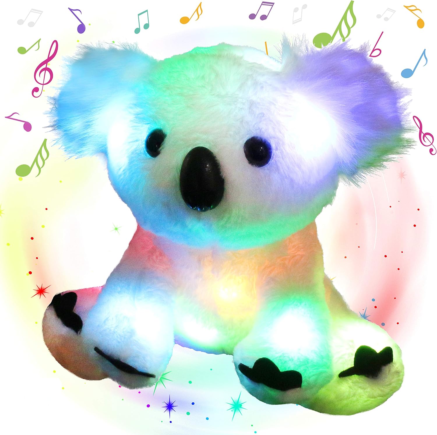 Amazon.com: Glow Guards 10’’ Musical Light up Stuffed Koala LED Singing ...