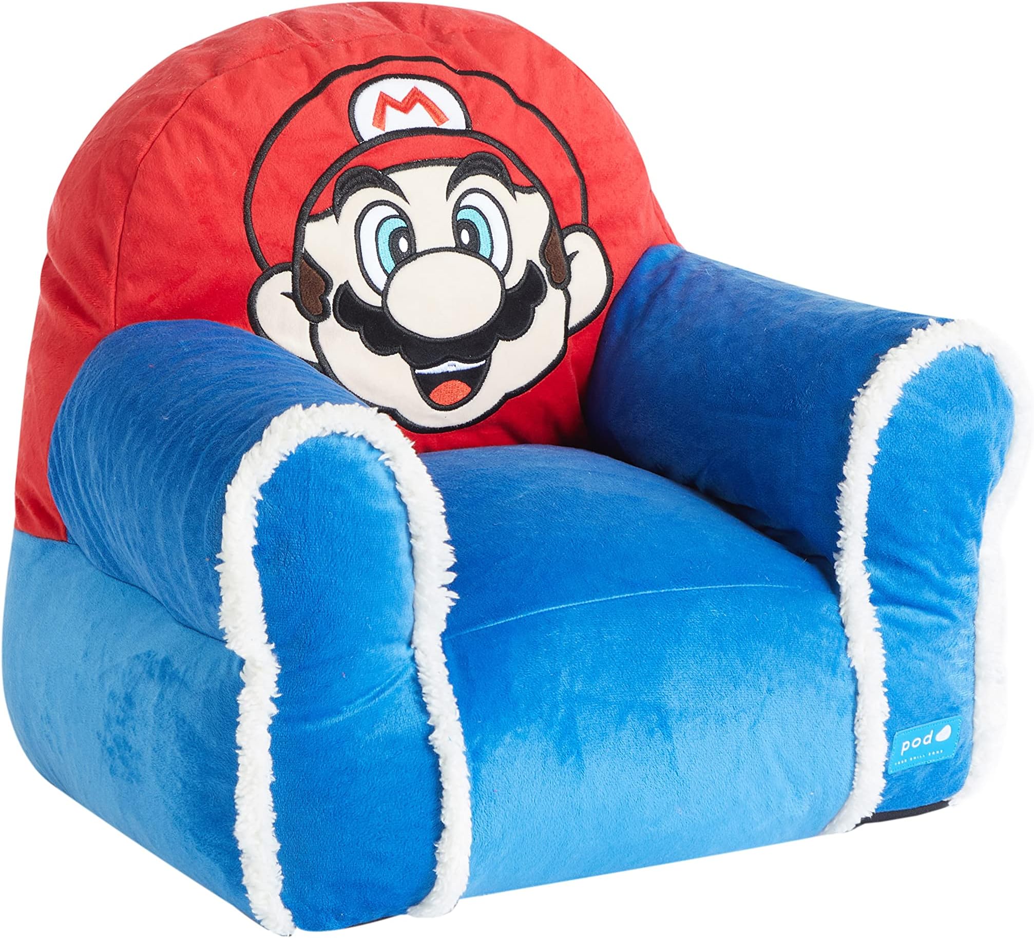 Amazon.com: Idea Nuova Super Mario Bean Bag Sofa Chair, Large : Home ...