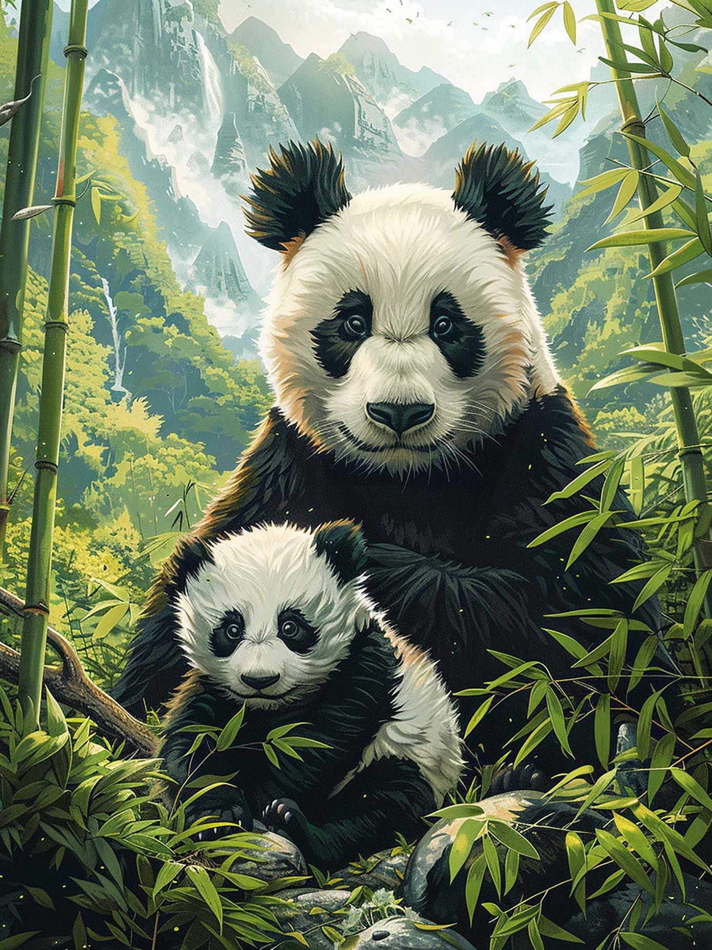 Amazon.com: Theshai 5D DIY Diamond Art Kits for Adults Panda, Diamond ...