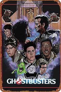 Amazon.com : Ghostbusters Poster Retro Vintage Funny Metal tin Sign ...
