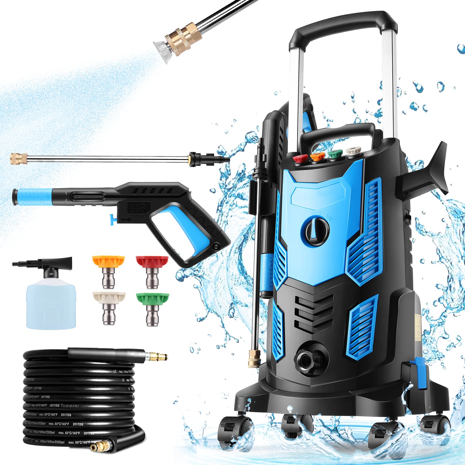 Suyncll Pressure Washer Electric Pressure Washer High Power Washer with ...