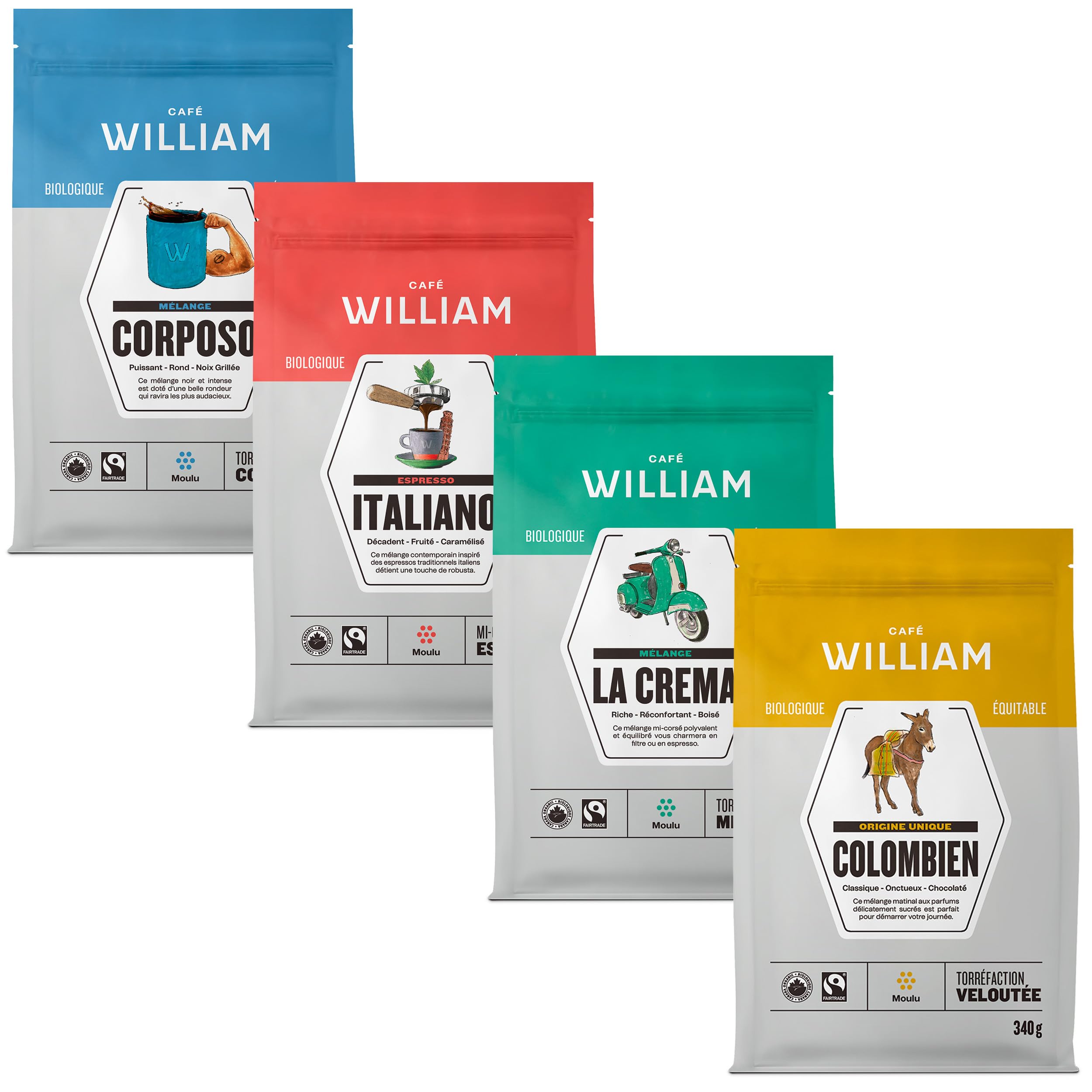 William Coffee | DISCOVERY BOX Ground Light to Dark Roast | Specialty ...