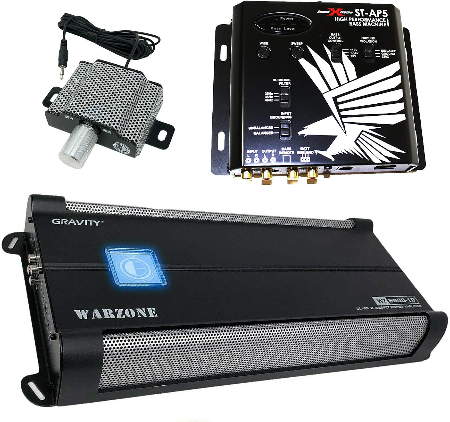 Amazon.com: Gravity 6000.1D Class D Car Amplifier - 6000 Watts, 1 Ohm ...