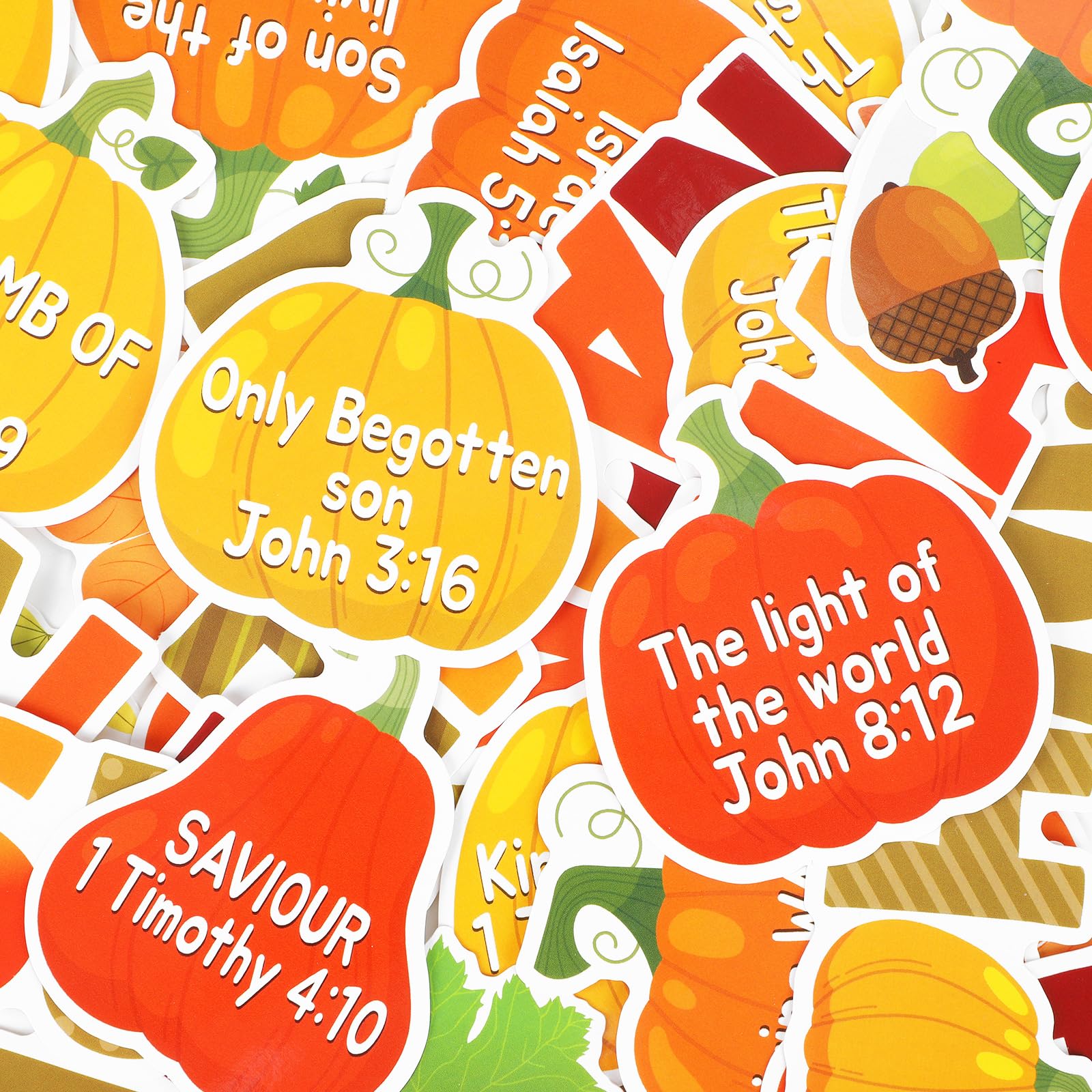 Snapklik.com : 67Pcs Autumn Fall Bulletin Board Decorations Jesus Names ...