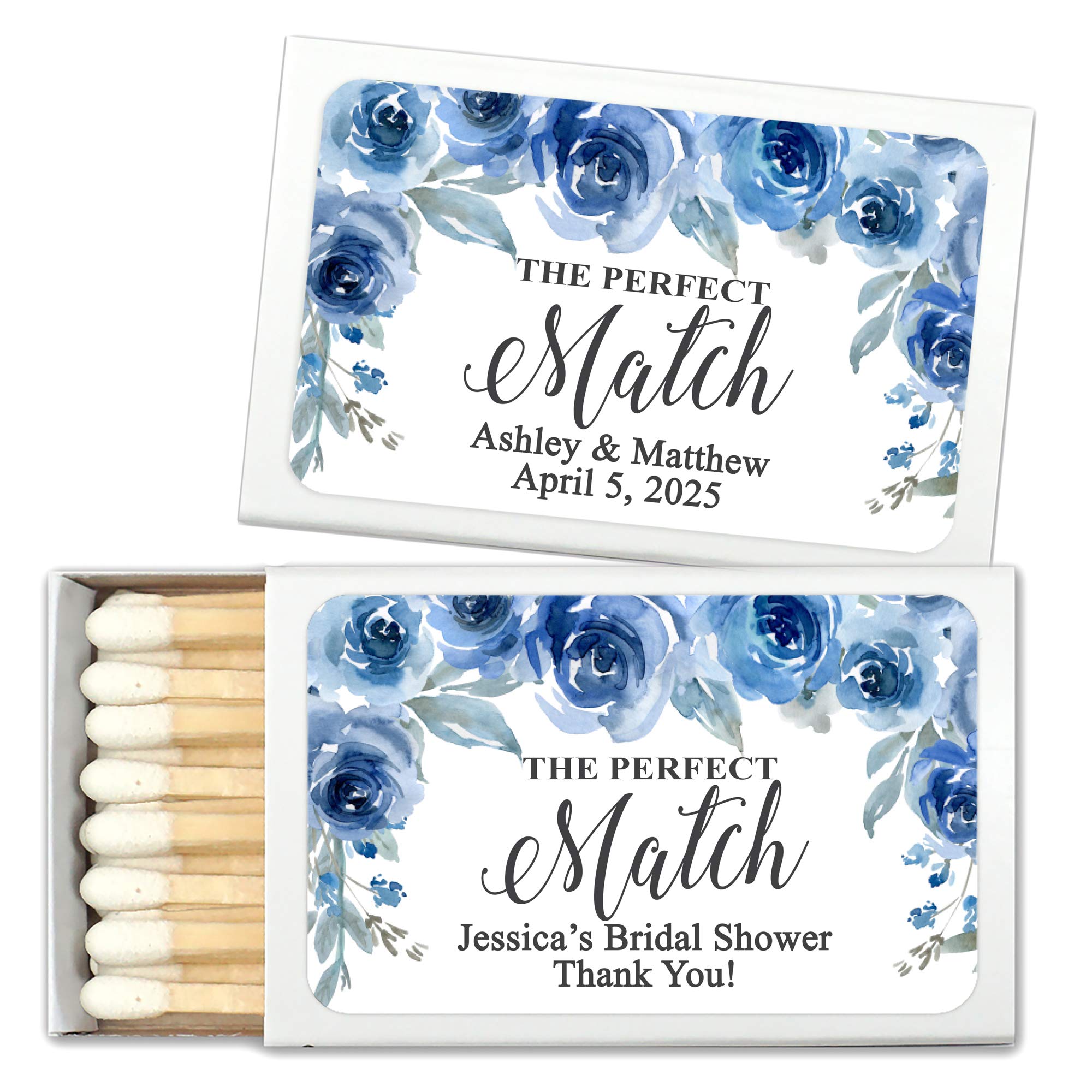 Amazon.com: Best Day Ever Spot Blue Watercolor Flowers Perfect Match ...