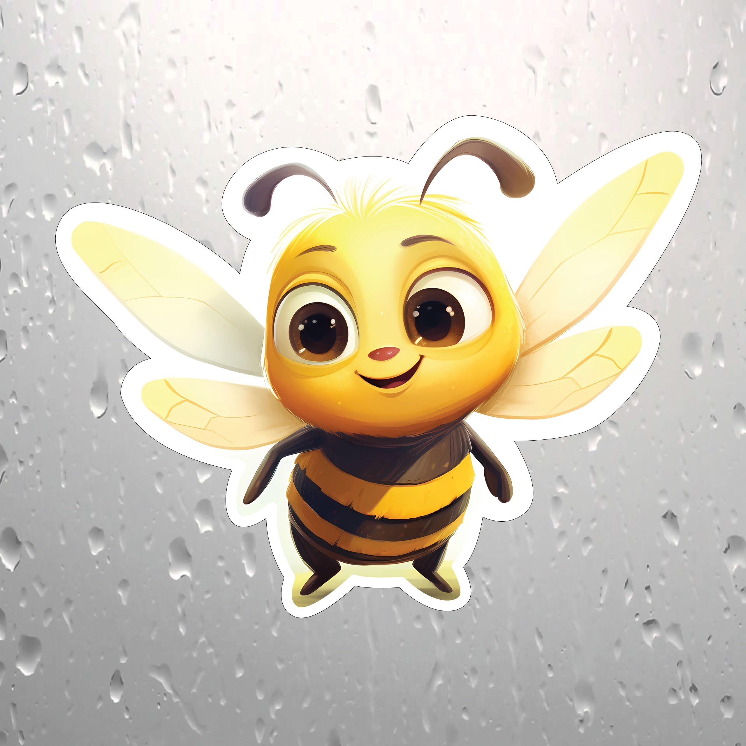 Amazon.com - Cool Cute Bumble Bee Sticker - Bad Fish Custom Decals 0047 ...