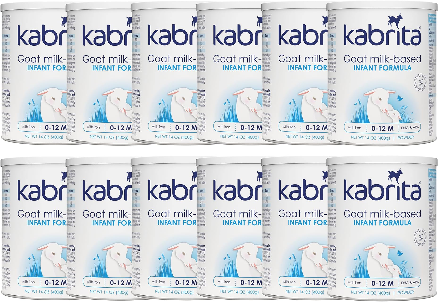Amazon.com: Kabrita Goat Milk-Based Infant Formula – 14oz – Pack of 12 ...