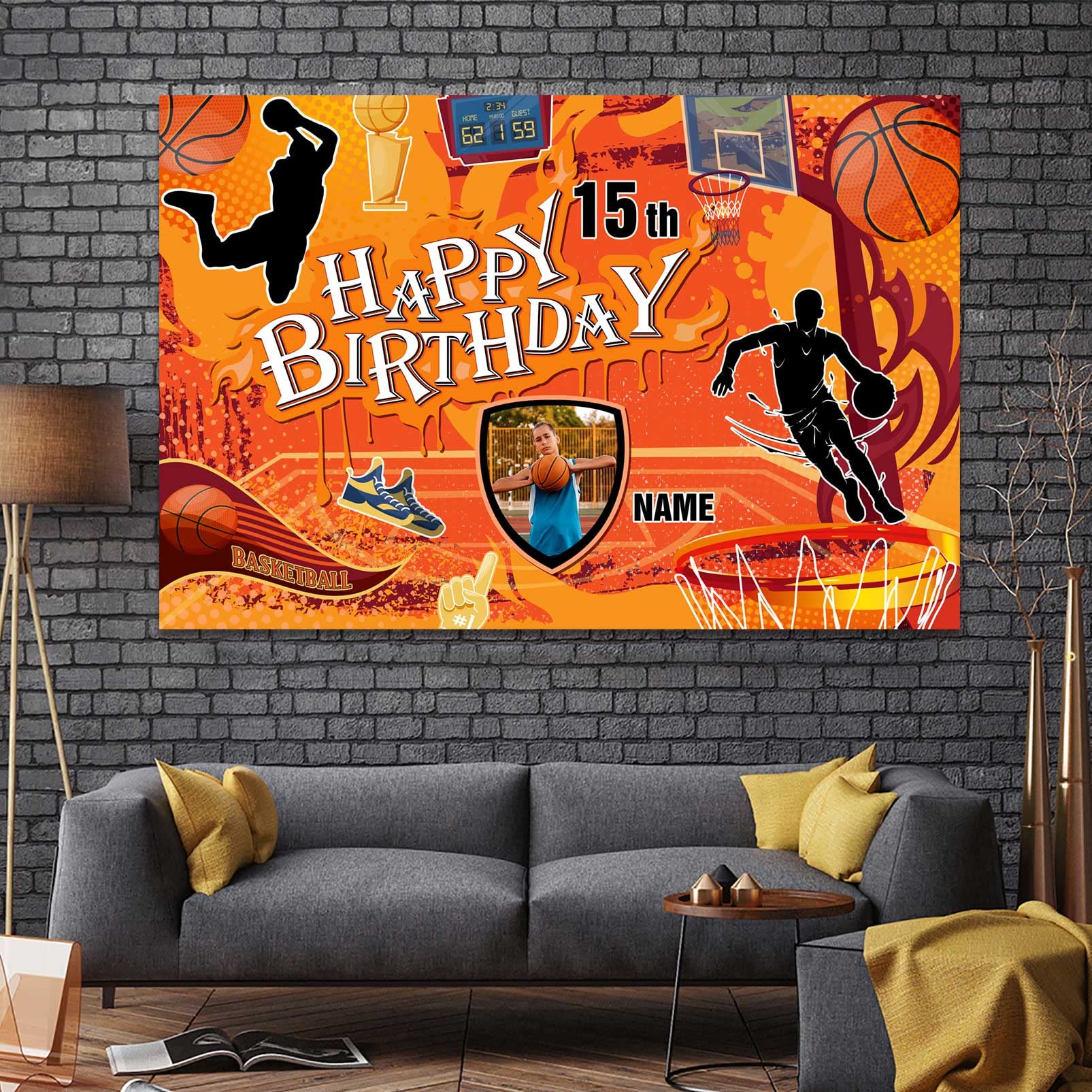 Snapklik.com : Custom Basketball Birthday Decorations,Personalization ...