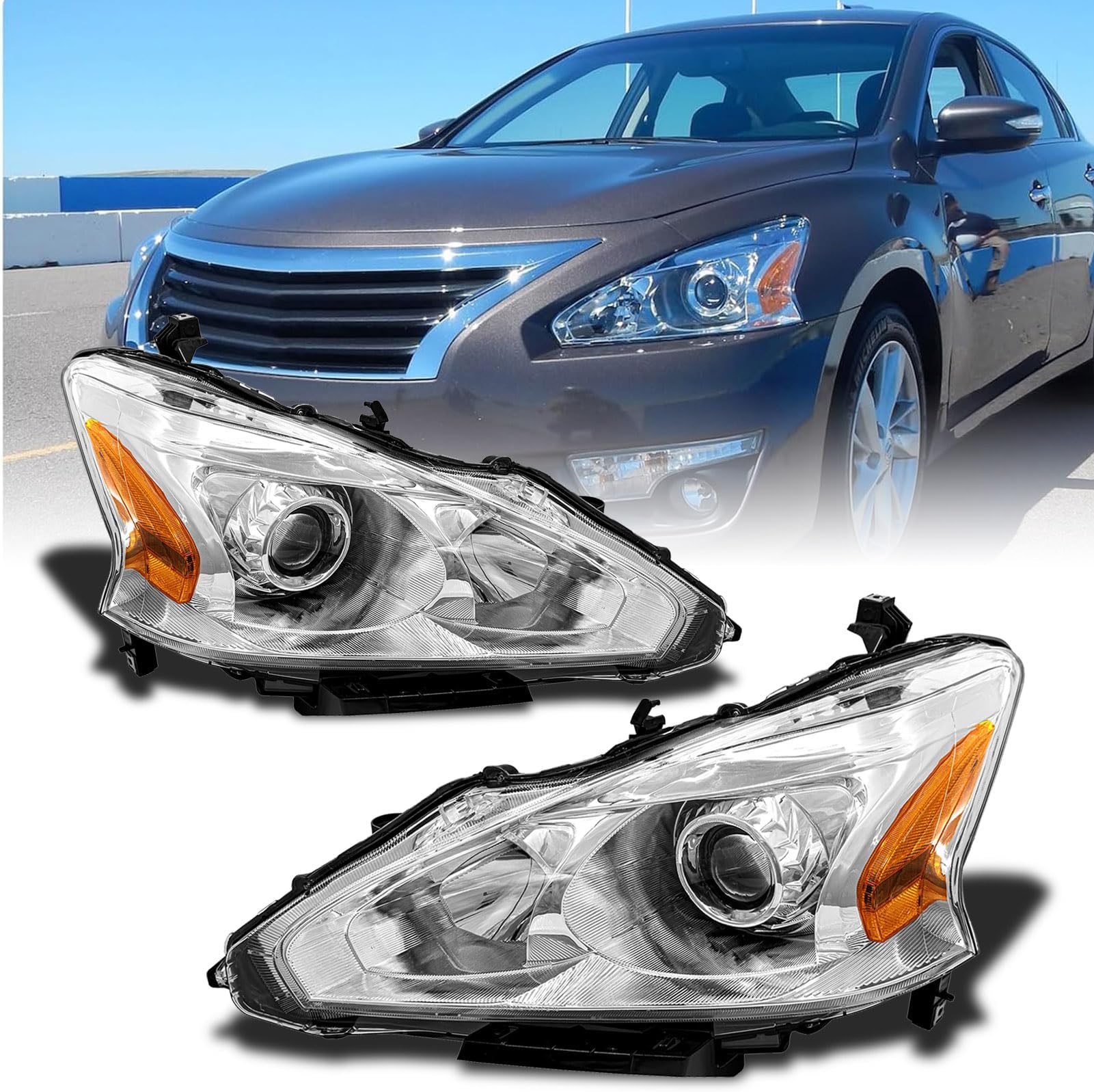 Amazon.com: SHAREWIN for 2013 2014 2015 Nissan Altima Headlight ...