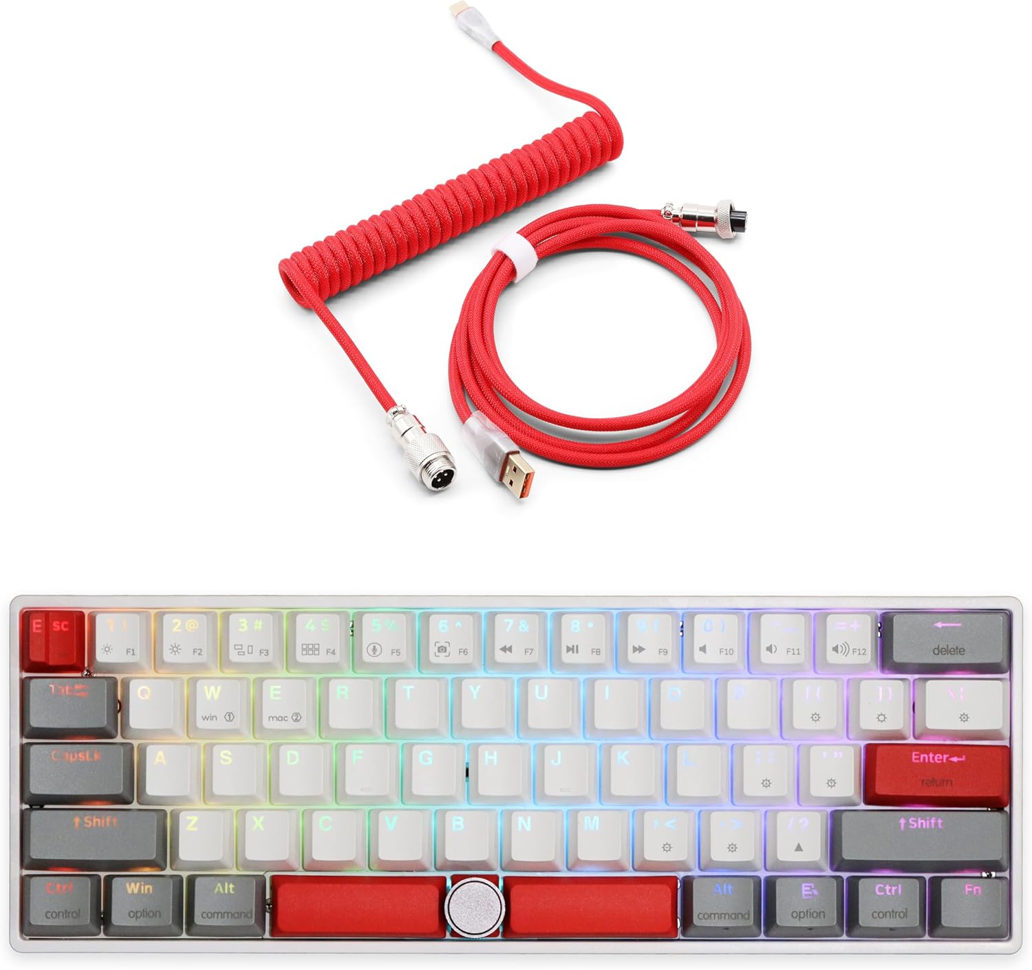 Amazon.com: Glacier Skyloong GK61 Pro 60% Layout Wired Mechanical ...