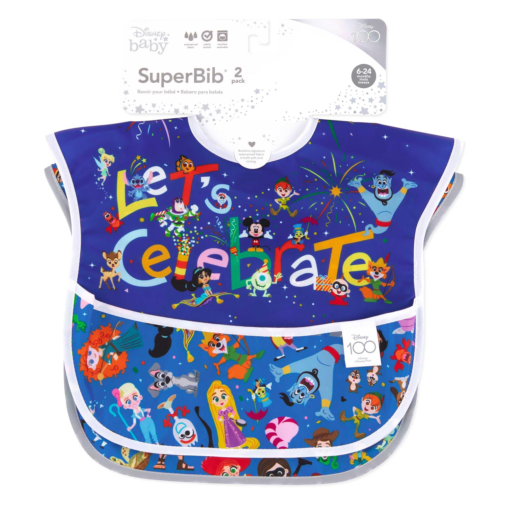 Snapklik.com : Disney Bibs For Girl Or Boy, SuperBib Baby And Toddler ...