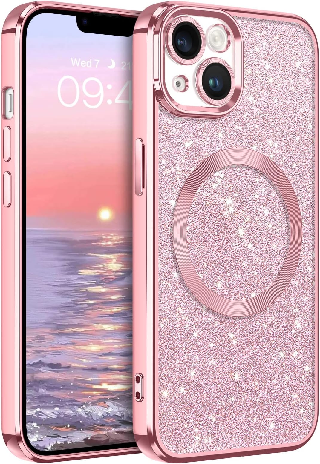 iPhone 14 Case, Phone Case iPhone 14, VENINGO Cute Glitter Luxury Bling ...