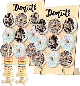 Amazon.com: MTRSOCHO Donut Wall Display Stand 2PCS Donut Board Display ...
