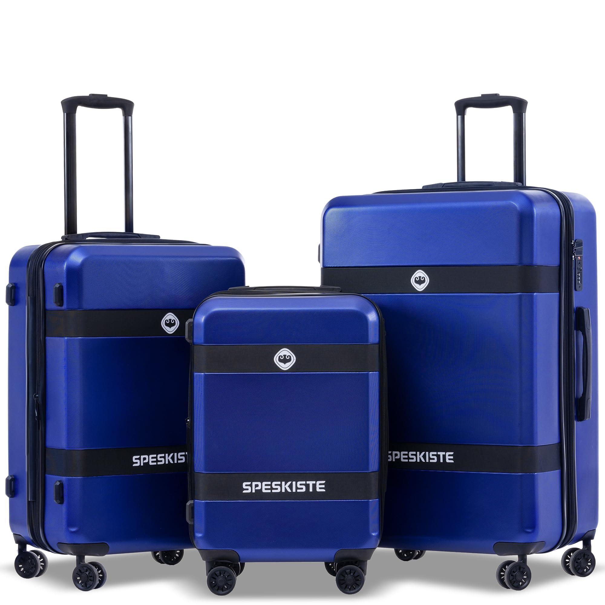 Amazon.com | Speskiste 3 Piece Luggage Set, PC+ABS Lightweight Suitcase ...